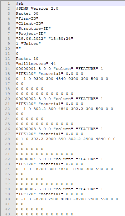 Interface STEP2SDNF | Unitec